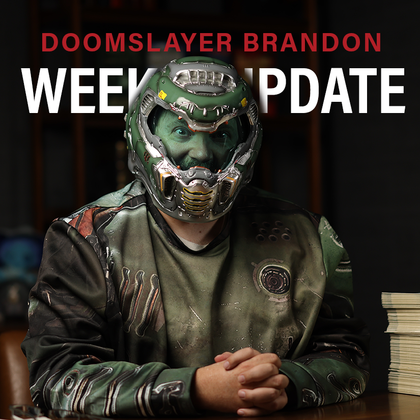 Doomslayer Brandon + Weekly Update! – Brandon Sanderson